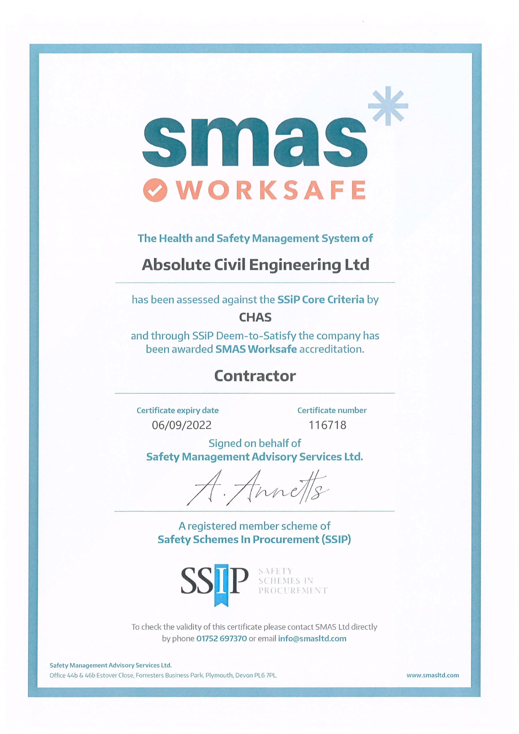 Accreditations | Absolute Civil Engineering